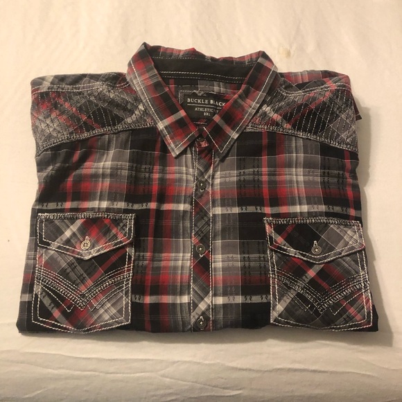 Buckle | Shirts | Mens Three Extra Large Buckle Black Dress Shirt ...